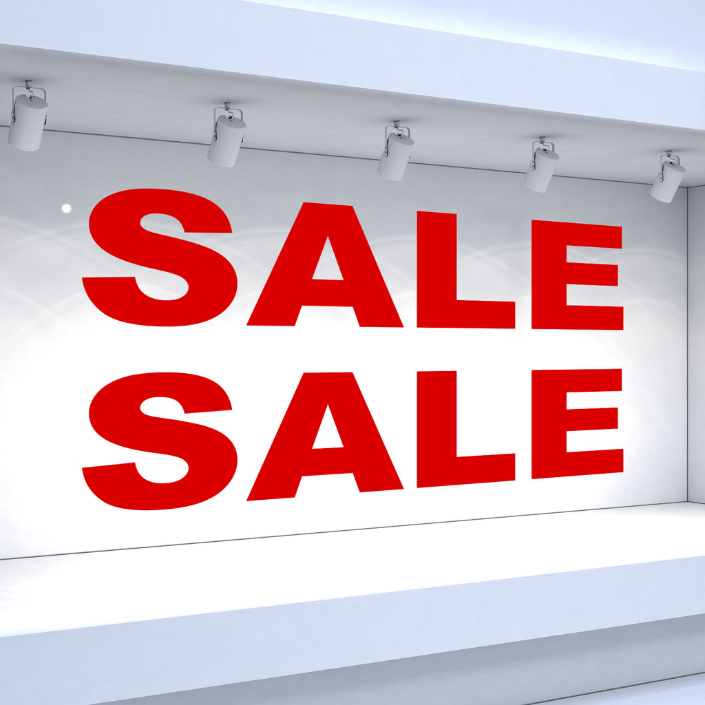 2 x SALE Window Decals - Classic Style – Vinyl Sticker Shack
